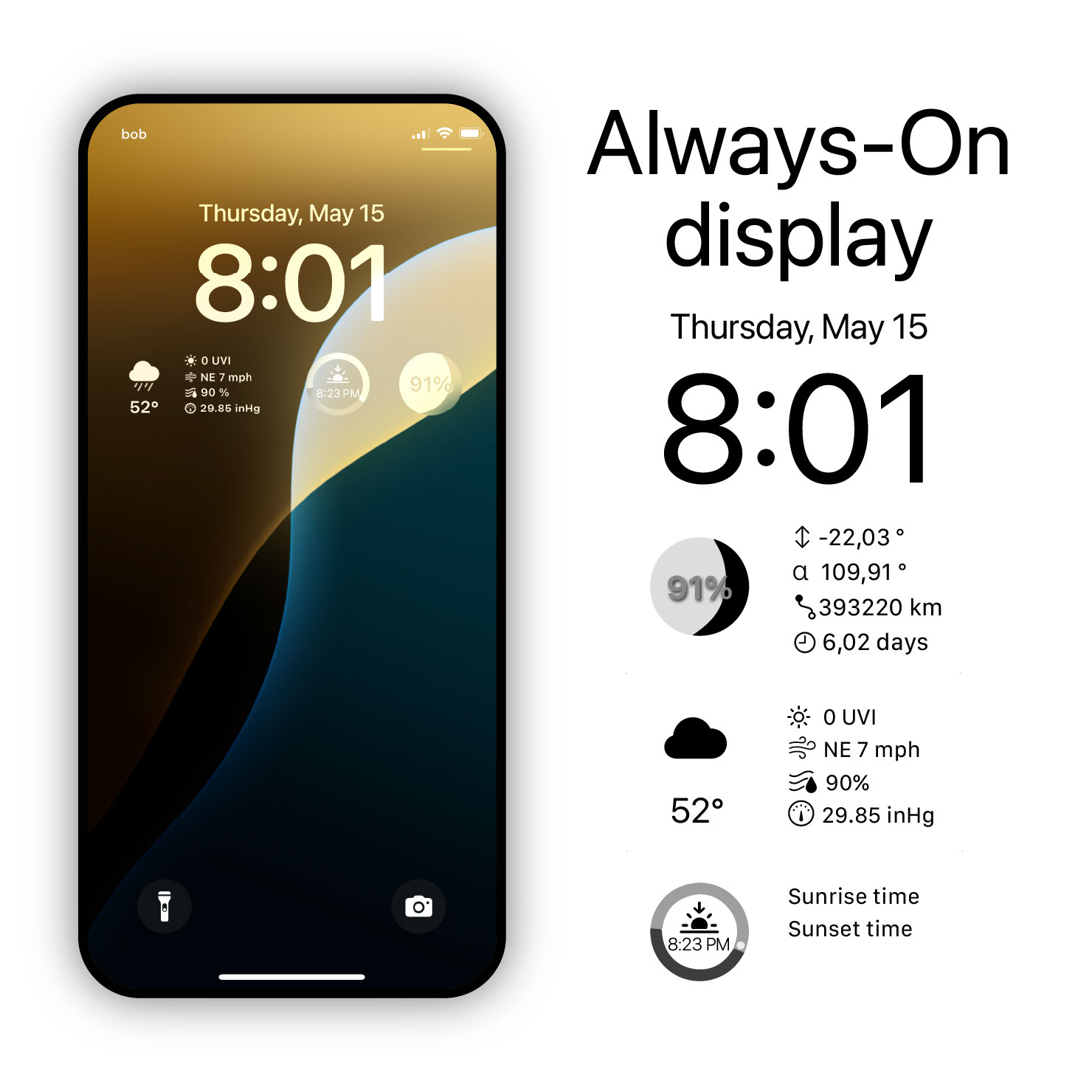 Circular calendar App • Wheel calendar