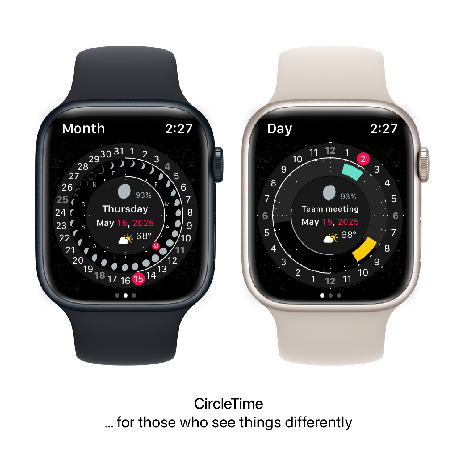 Circular calendar App