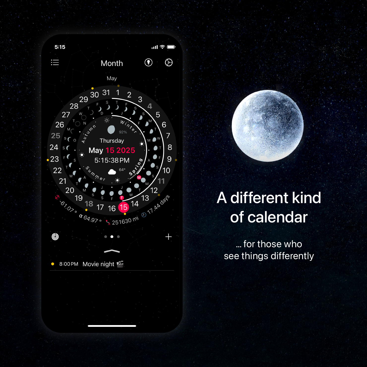 Moon calendar
