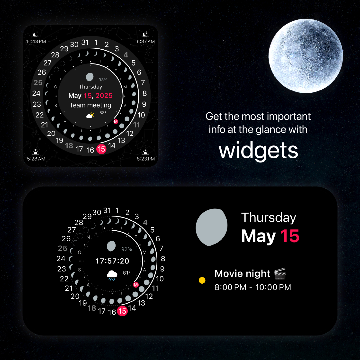 Moon calendar
